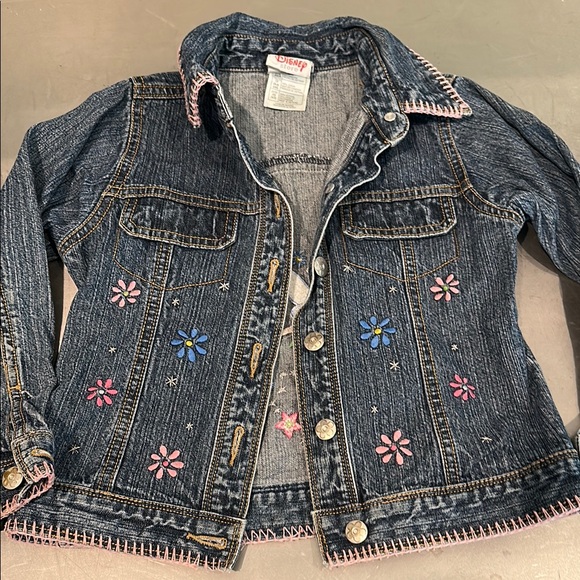 Disney | Jackets & Coats | Disney Store Girls Tinkerbell Denim Jacket ...